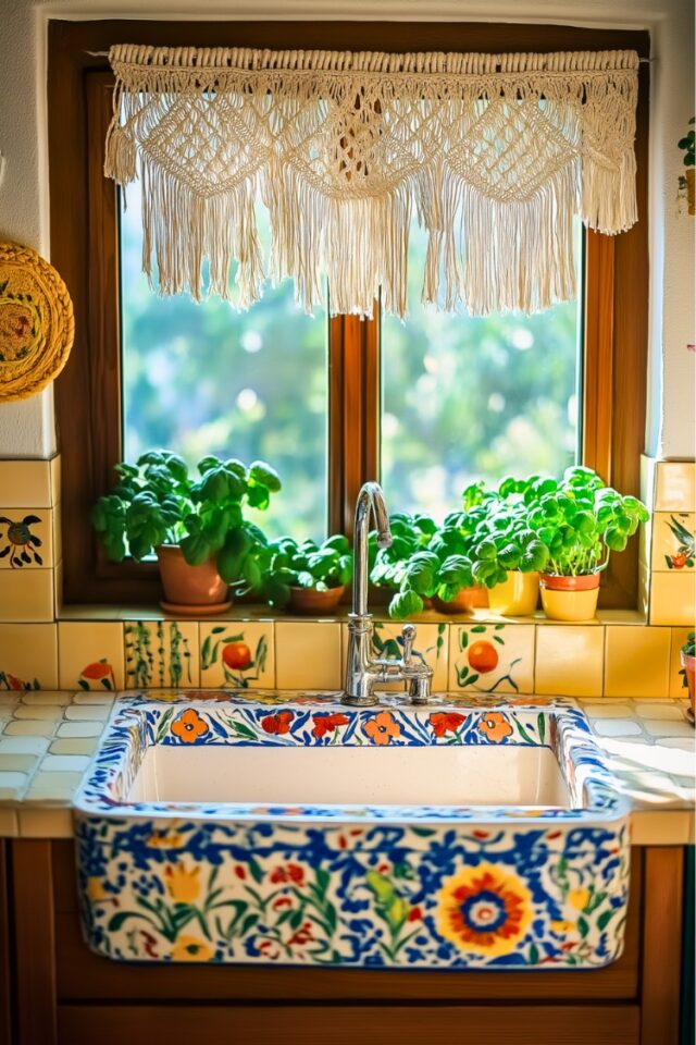 25 Stunning Bohemian Kitchen Sinks Inspirations You’ll Love - H.M.G
