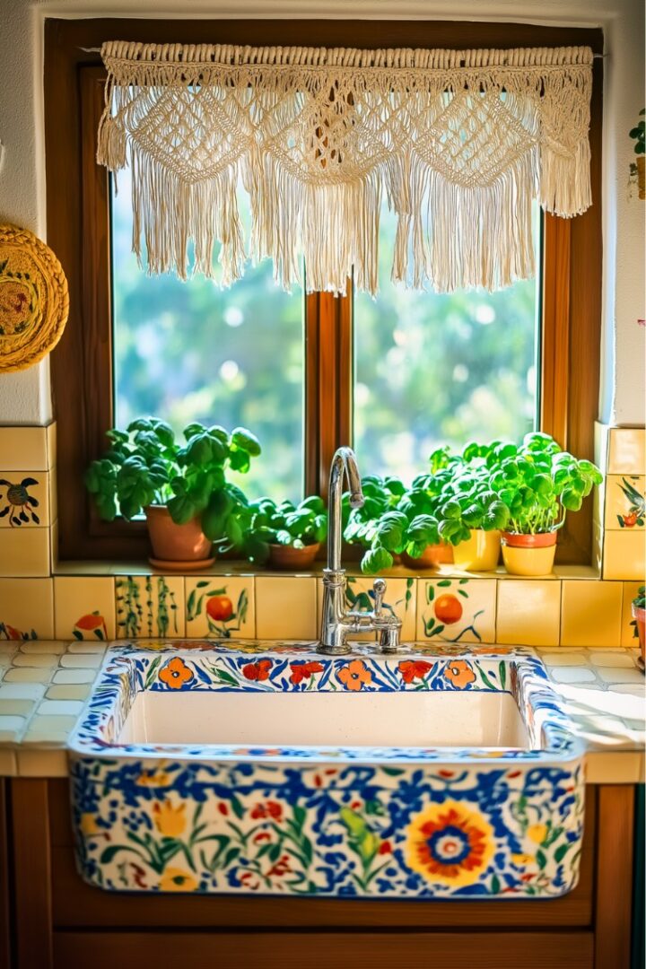 25 Stunning Bohemian Kitchen Sinks Inspirations You’ll Love - H.M.G