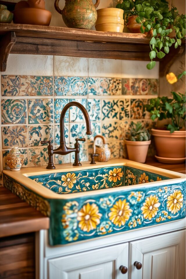 25 Stunning Bohemian Kitchen Sinks Inspirations You’ll Love - H.M.G