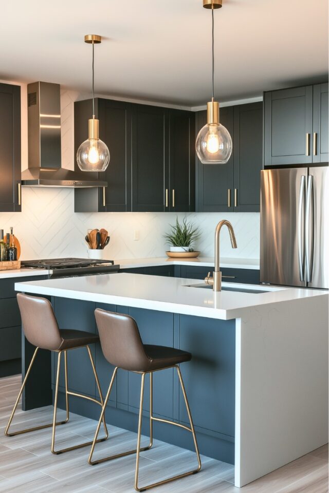 Stunning L-Shaped Kitchens with Islands That Maximize Every Corner - H.M.G