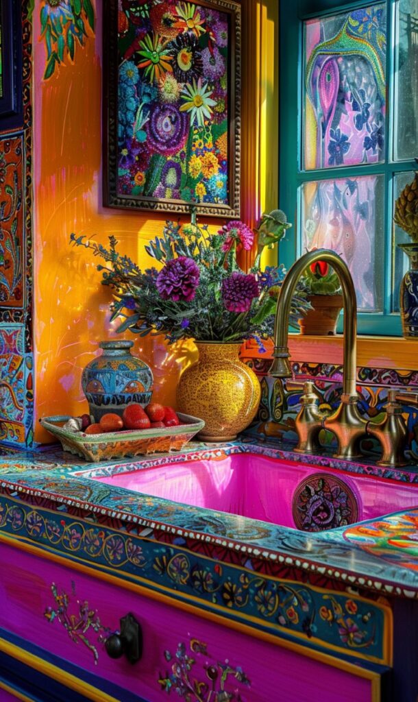 30 Stunning Bohemian Kitchen Sink Inspirations You'll Love - H.M.G