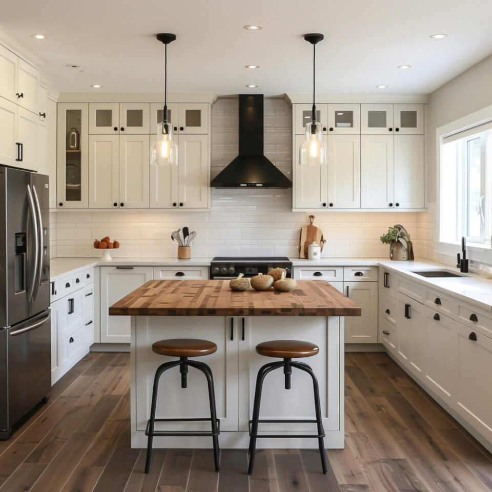 52 Chic U-Shape Kitchen Designs with Island For Your Next Kitchen Remodel - H.M.G