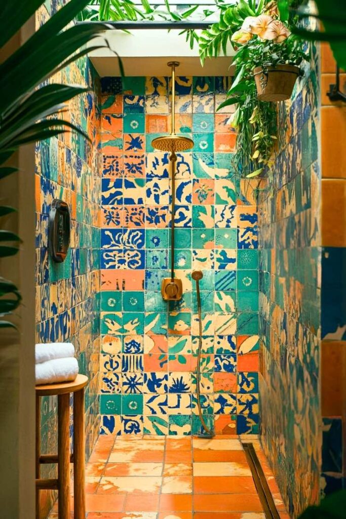 15+ Boho Chic Shower Tile Inspirations to Transform Your Morning Ritual ...