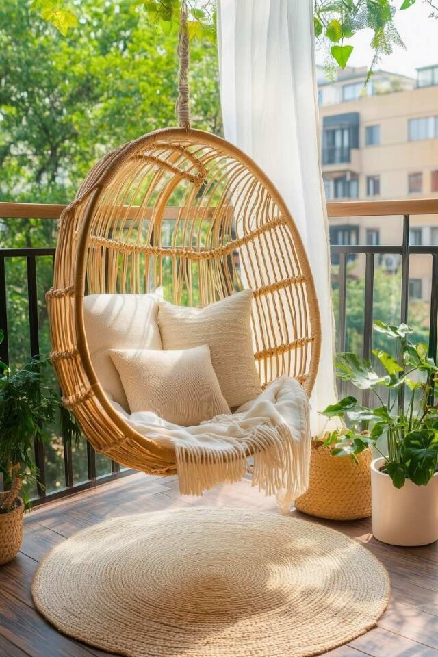 15+ Stunning Boho Balcony Concepts to Inspire Your Makeover! - H.M.G