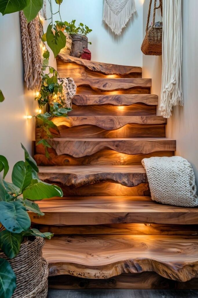 15+ Bohemian Staircase Designs to Elevate Your Home’s Aesthetic - H.M.G