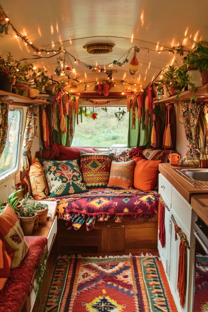 15+ Stunning Bohemian Camper Van Interiors to Inspire Your Wanderlust ...