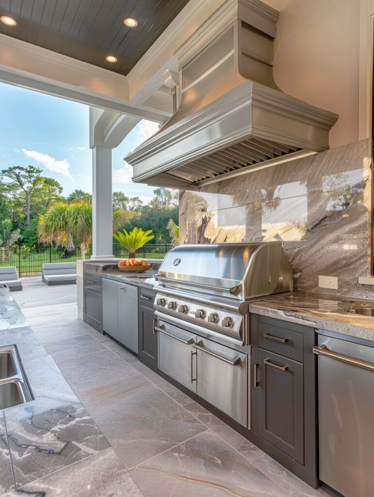 20+ Modern Outdoor Kitchen Ideas for Every Al Fresco Dining - H.M.G