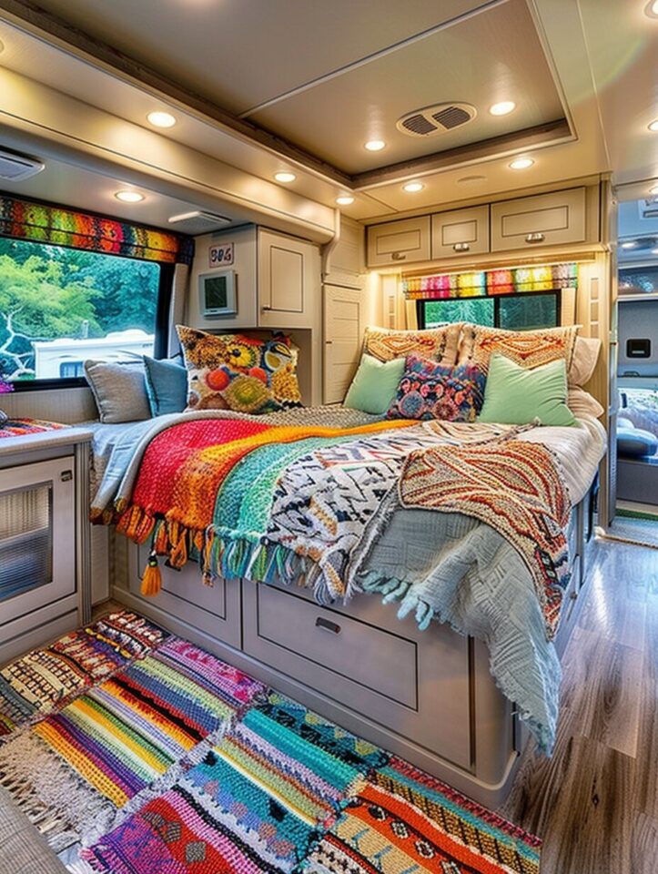 25 Stunning Bohemian Camper Van Interiors to Inspire Your Wanderlust ...