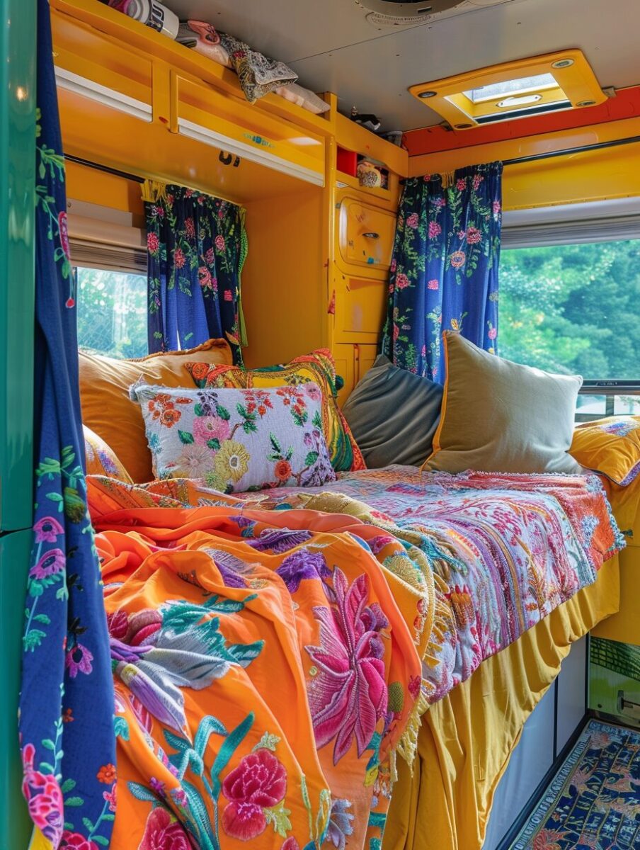 15+ Stunning Bohemian Camper Van Interiors to Inspire Your Wanderlust ...