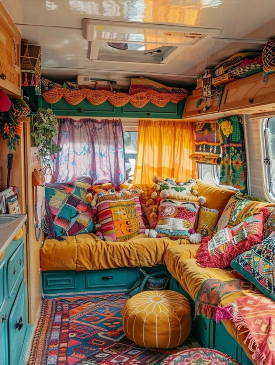 15+ Stunning Bohemian Camper Van Interiors to Inspire Your Wanderlust ...