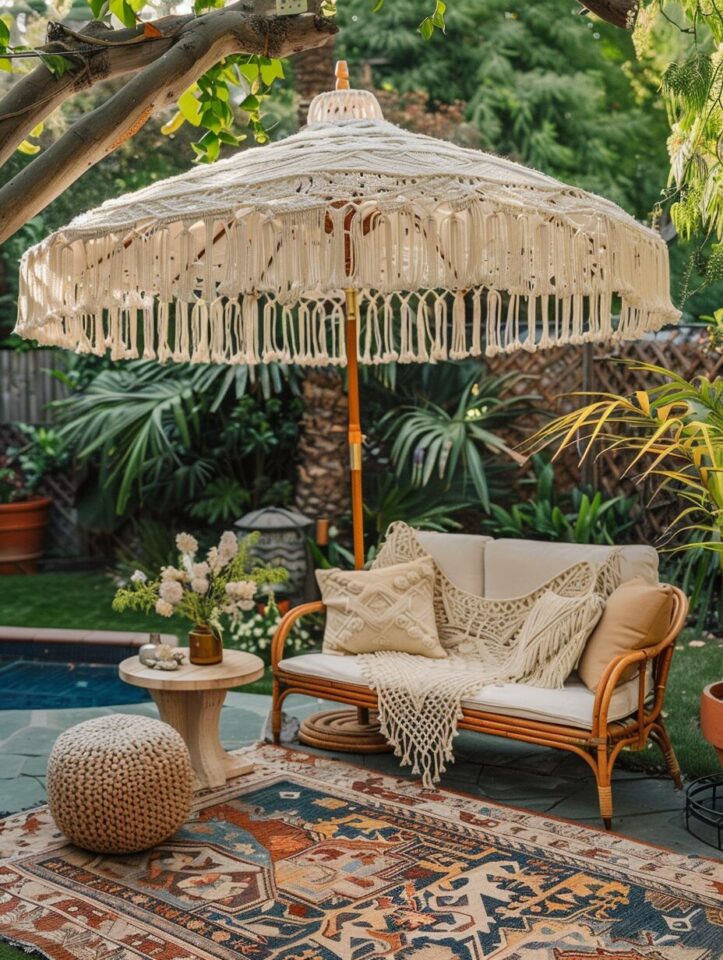 20 Boho Umbrella Ideas to Amp Up Your Outdoor Aesthetic - H.M.G
