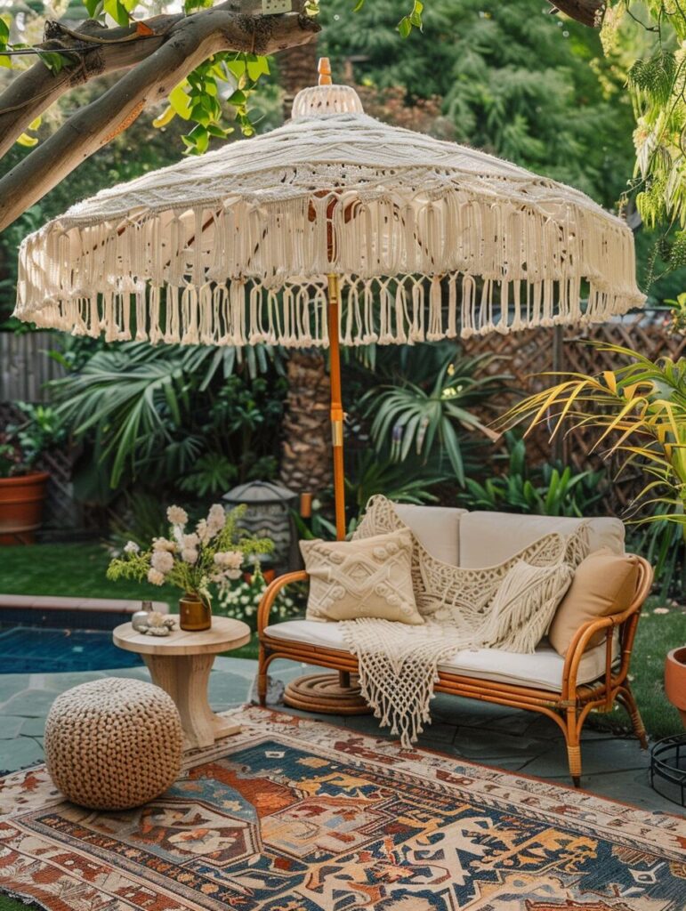 20 Boho Umbrella Ideas to Amp Up Your Outdoor Aesthetic - H.M.G