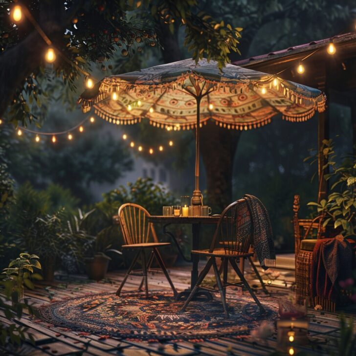 20 Boho Umbrella Ideas to Amp Up Your Outdoor Aesthetic - H.M.G