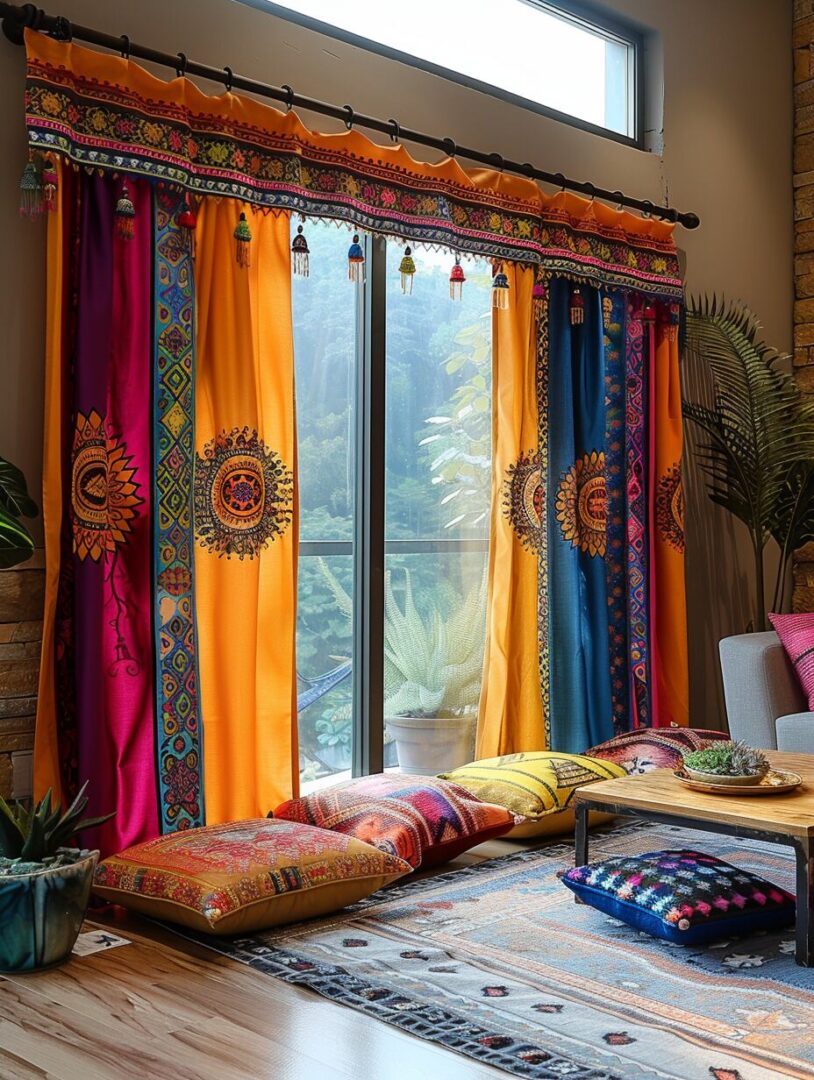 15+ Boho Curtain Designs for the Free Spirit - H.M.G