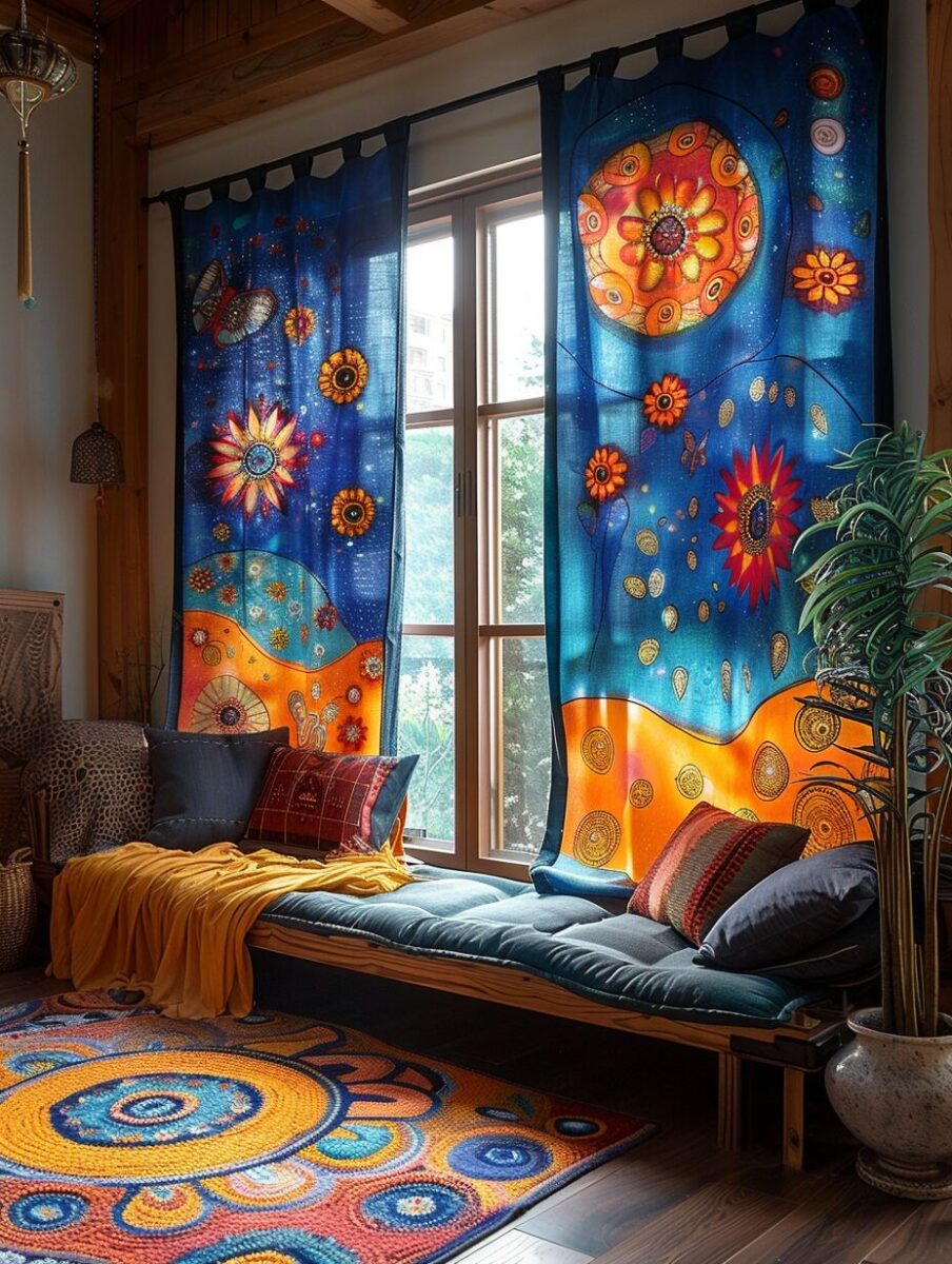 15+ Boho Curtain Designs for the Free Spirit - H.M.G
