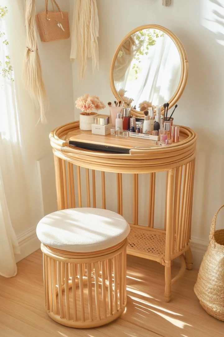 14 Boho Makeup Vanity Design Ideas for Whimsical Souls - H.M.G