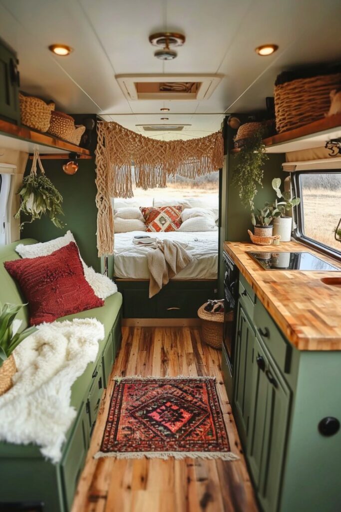 15+ Stunning Bohemian Camper Van Interiors to Inspire Your Wanderlust ...