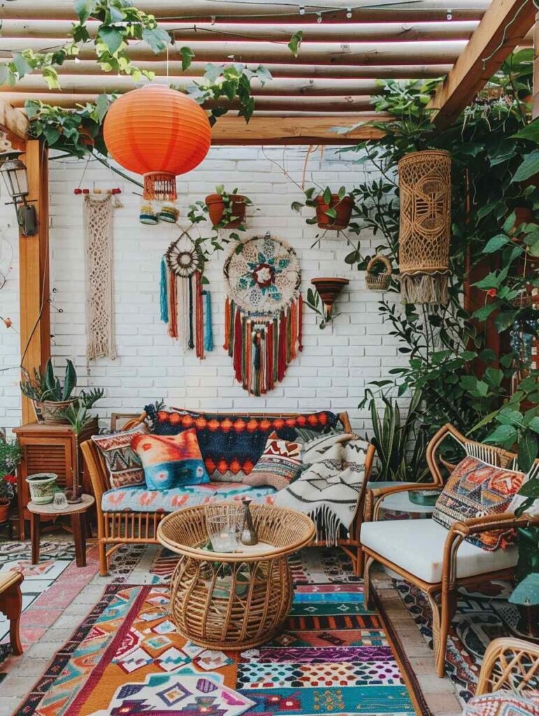 26 Stunning Boho Patio Decor Ideas - H.M.G