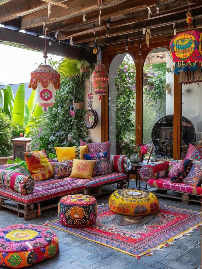 26 Stunning Boho Patio Decor Ideas - H.M.G