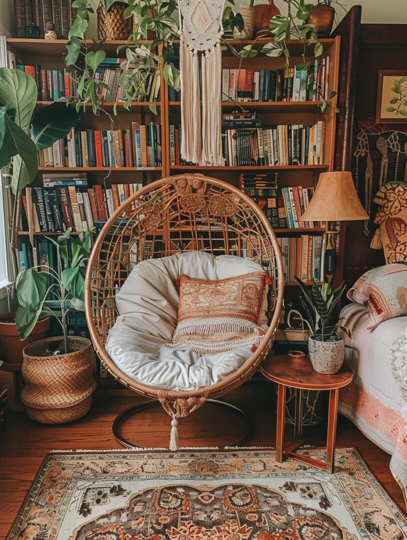 30 Stunning Boho Reading Nook Ideas for Book Lovers - H.M.G