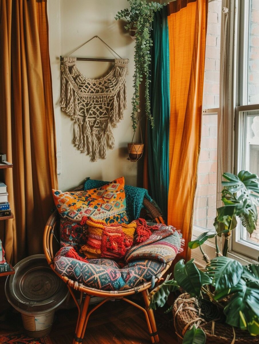 30 Stunning Boho Reading Nook Ideas for Book Lovers - H.M.G