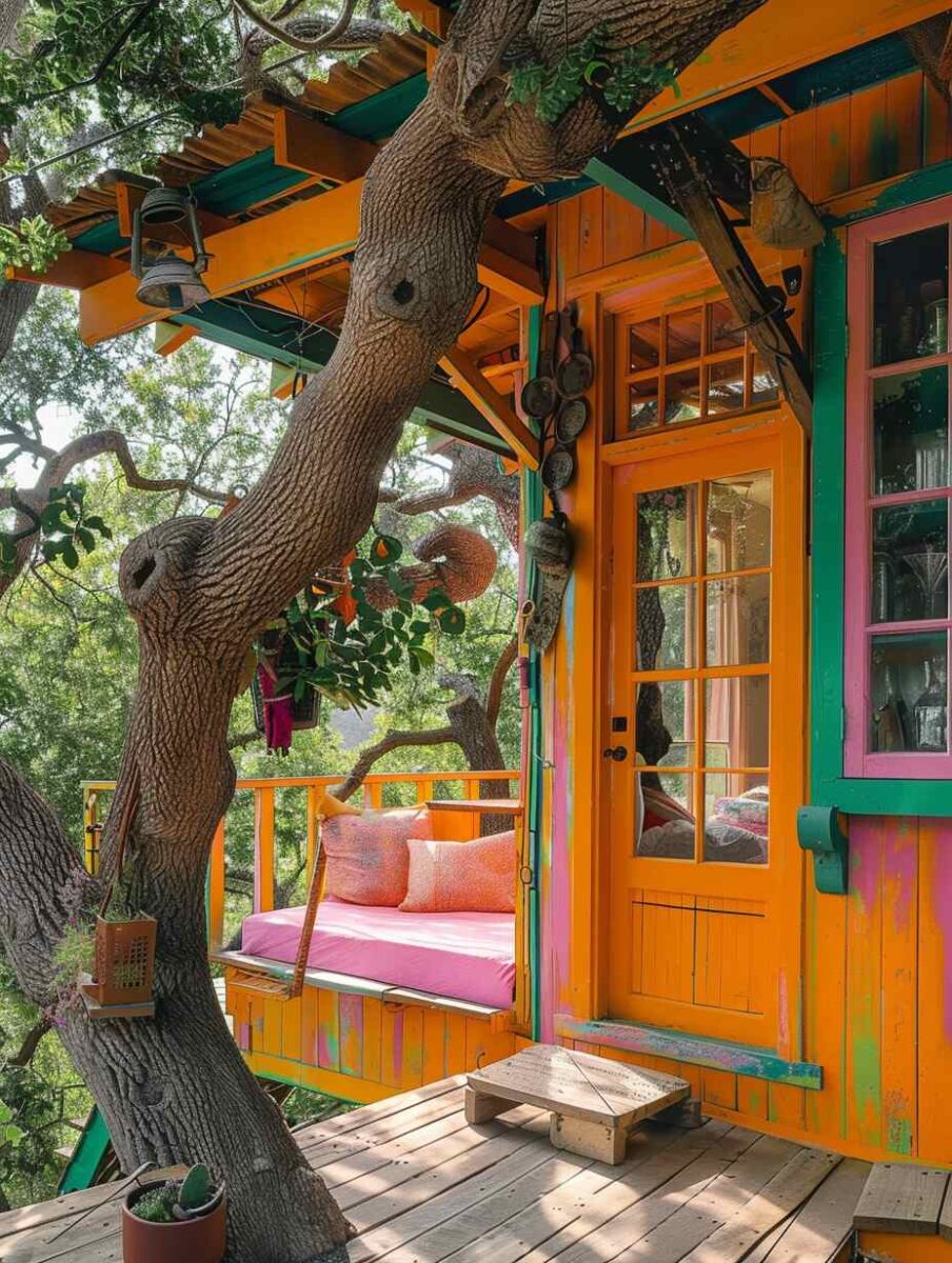 25 Chic Boho Treehouse Ideas for the Free-Spirited - H.M.G