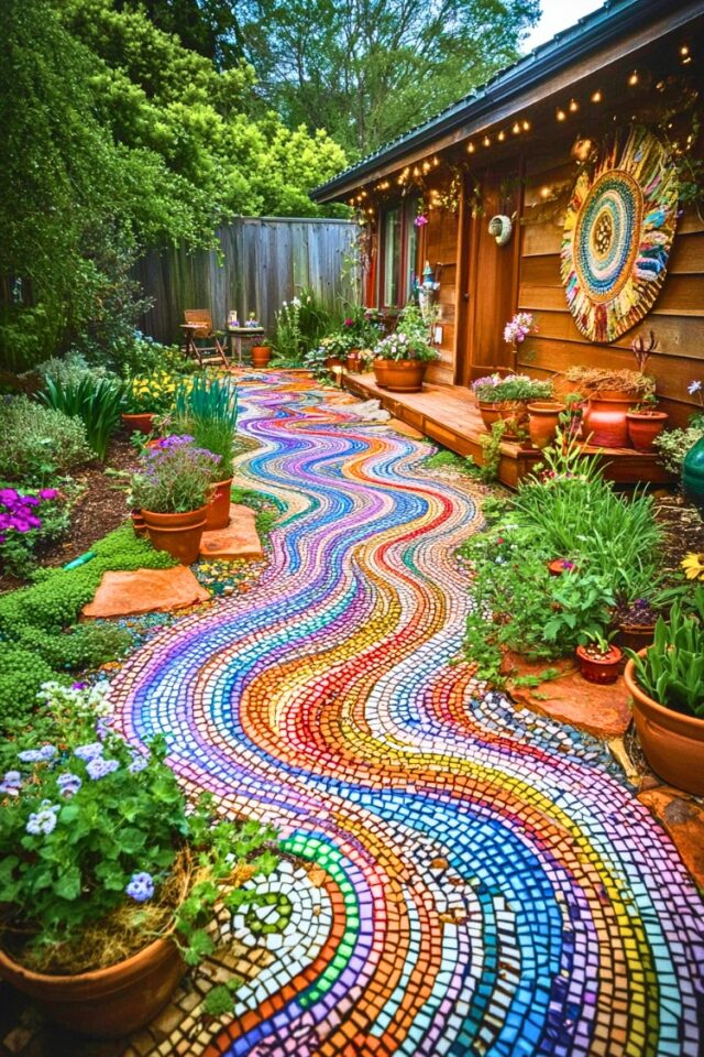 20+ Bohemian Garden Pathway Inspirations for Serenity Seekers - H.M.G