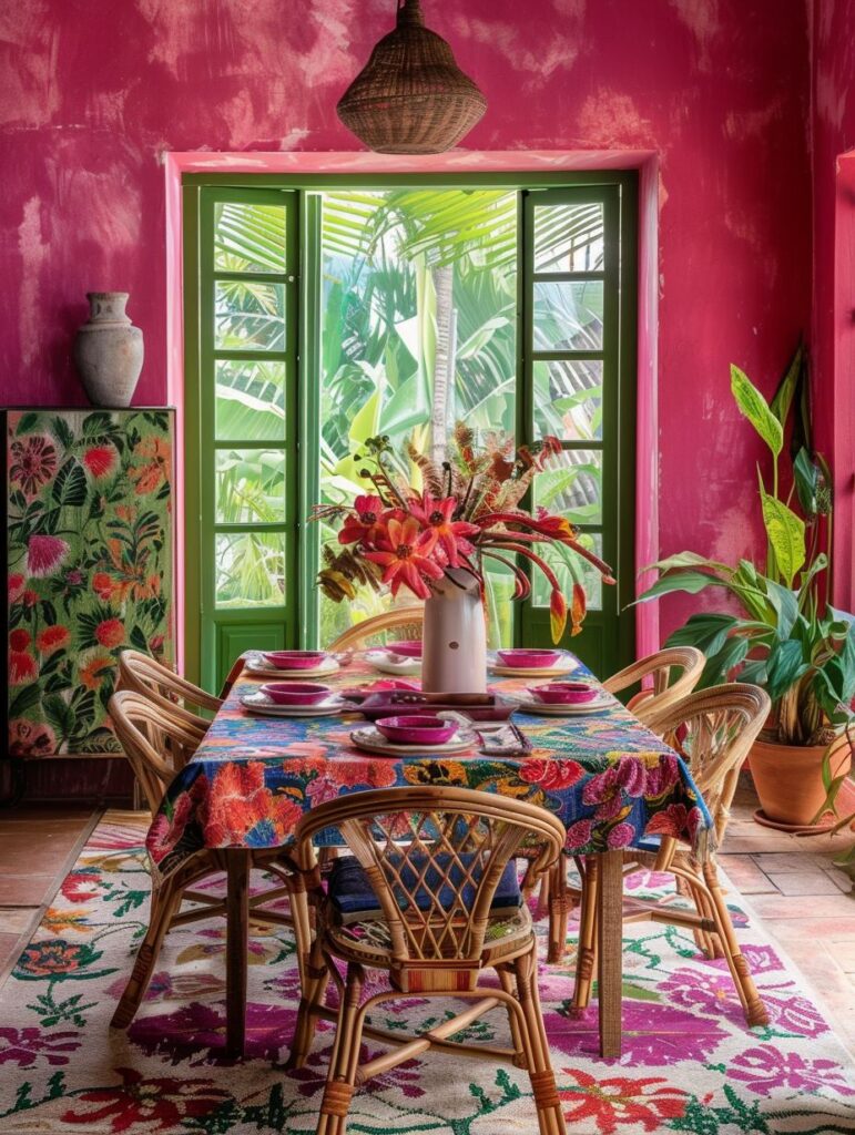 26 Stunning Boho Dining Room Decor Ideas For Your Home - H.M.G