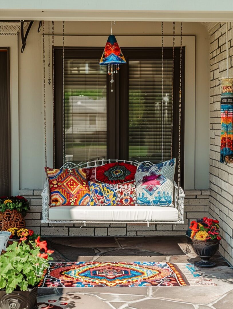 24 Boho-Inspired Front Porch Ideas to Create a Warm Welcome - H.M.G