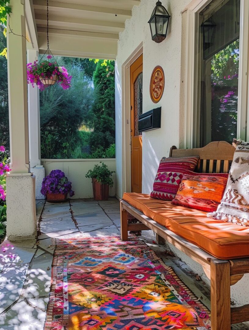 24 Boho-Inspired Front Porch Ideas to Create a Warm Welcome - H.M.G