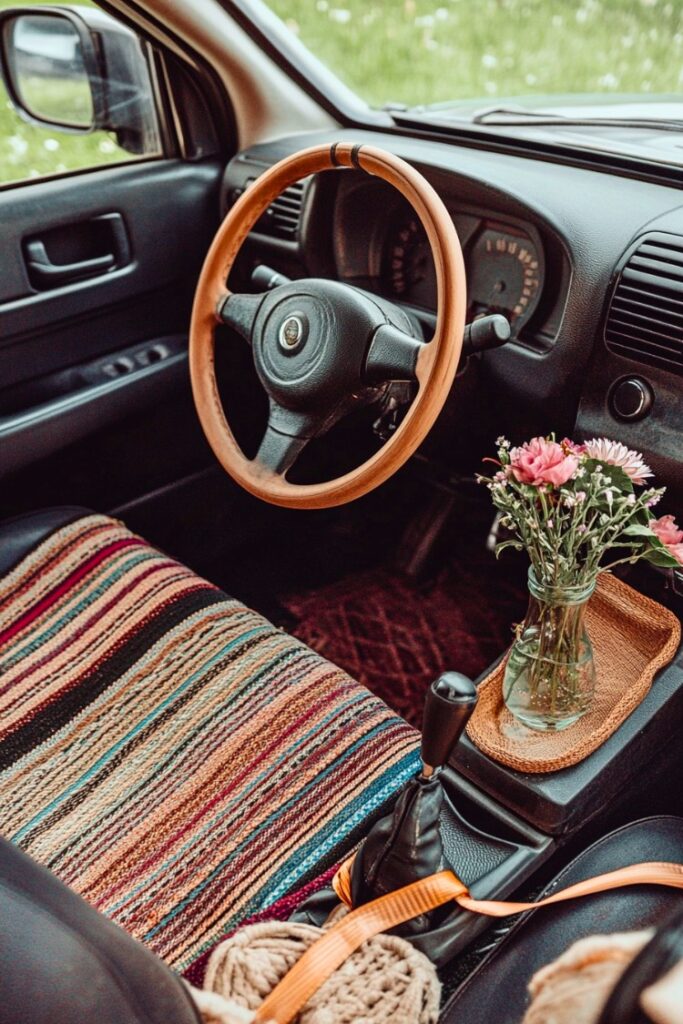 26 Boho Chic Car Interior Ideas for the Free-Spirited Driver - H.M.G