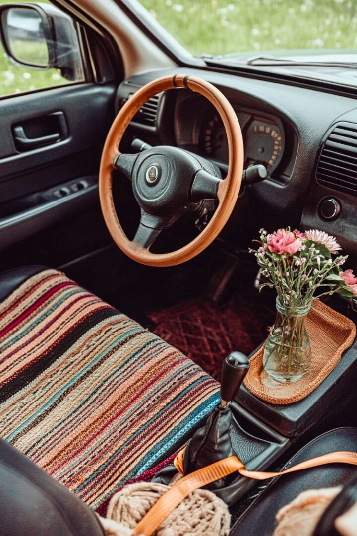 26 Boho Chic Car Interior Ideas for the Free-Spirited Driver - H.M.G