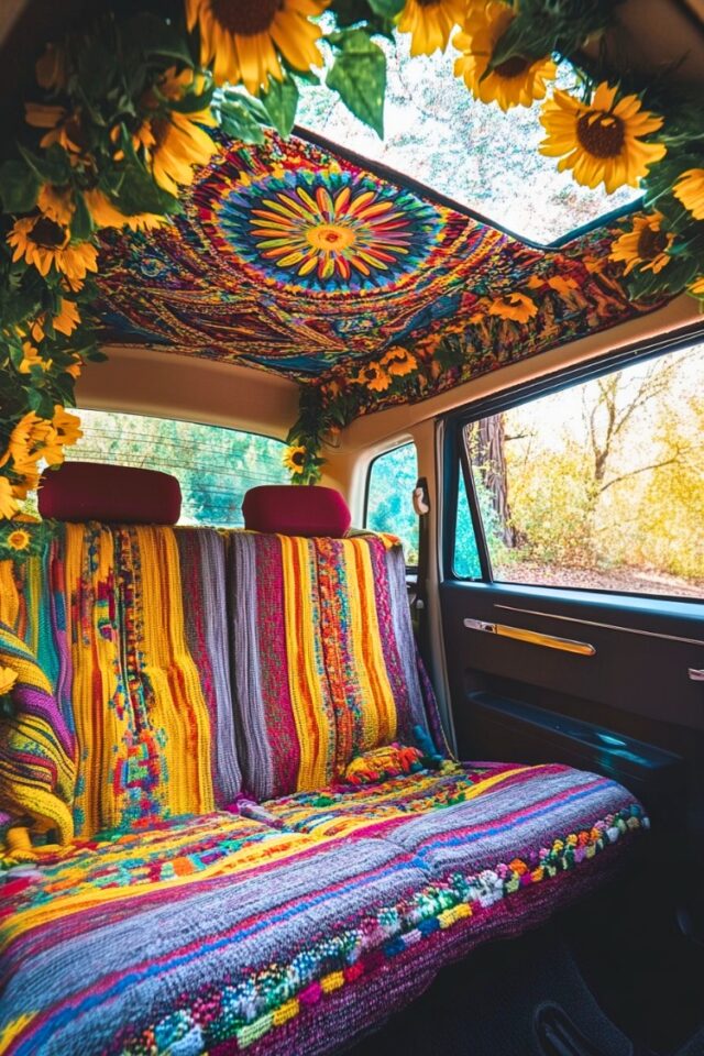 26 Boho Chic Car Interior Ideas for the Free-Spirited Driver - H.M.G