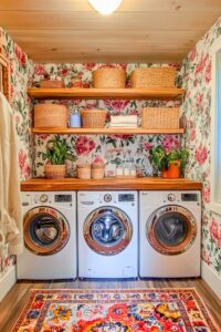 15+ Chic Boho Laundry Room Designs to Elevate Your Space - H.M.G