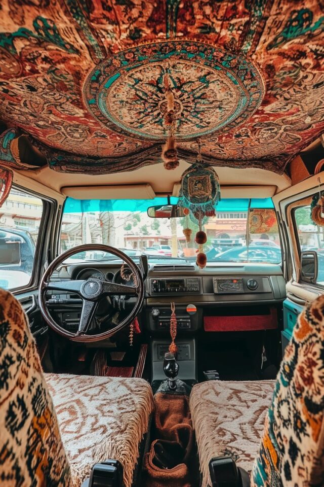 26 Boho Chic Car Interior Ideas for the Free-Spirited Driver - H.M.G