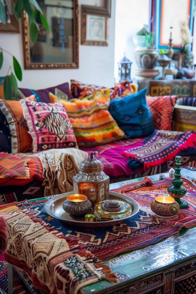 30 Chic Bohemian Coffee Table Decorating Ideas - H.M.G