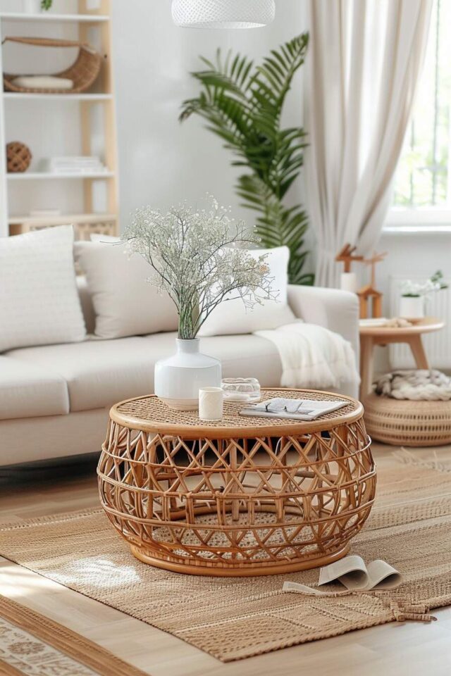 30 Chic Bohemian Coffee Table Decorating Ideas - H.M.G