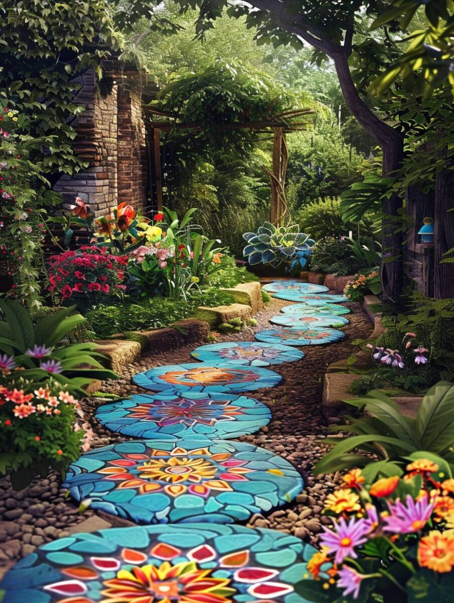 20+ Bohemian Garden Pathway Inspirations for Serenity Seekers - H.M.G