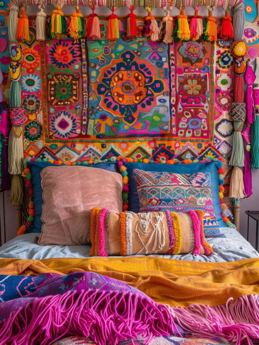 23 Boho Headboard Ideas to Add Charm to Your Bedroom - H.M.G