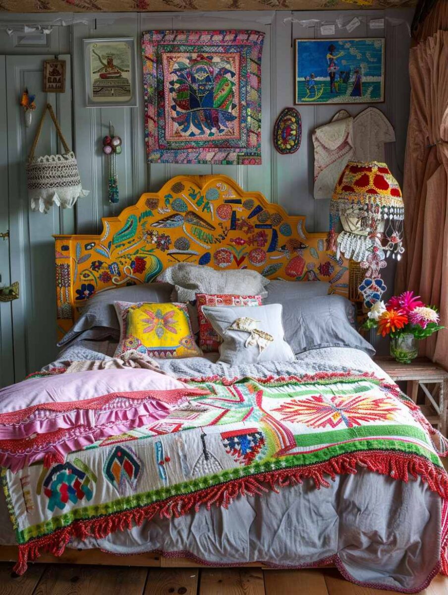 23 Boho Headboard Ideas to Add Charm to Your Bedroom - H.M.G