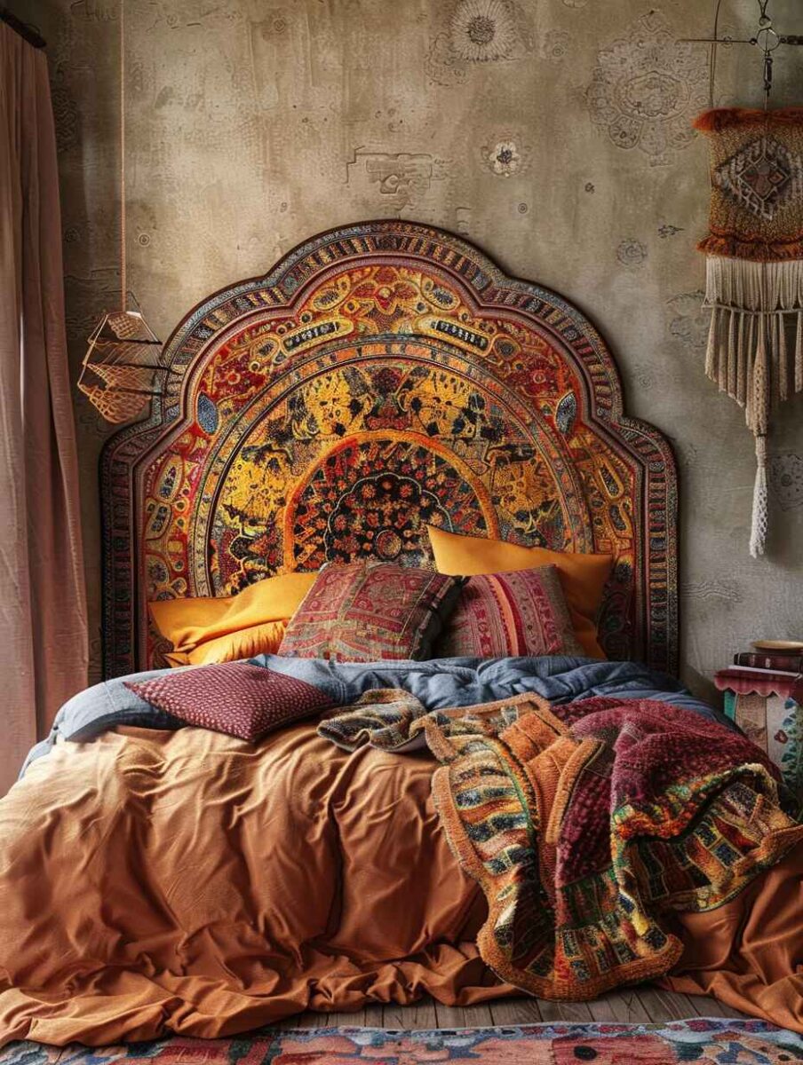 23 Boho Headboard Ideas to Add Charm to Your Bedroom - H.M.G