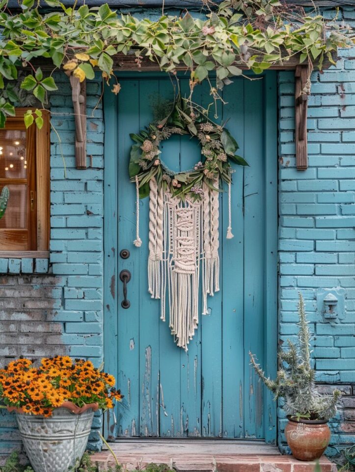28 Boho Front Door Decor Ideas to Infuse Your Home with Charm - H.M.G