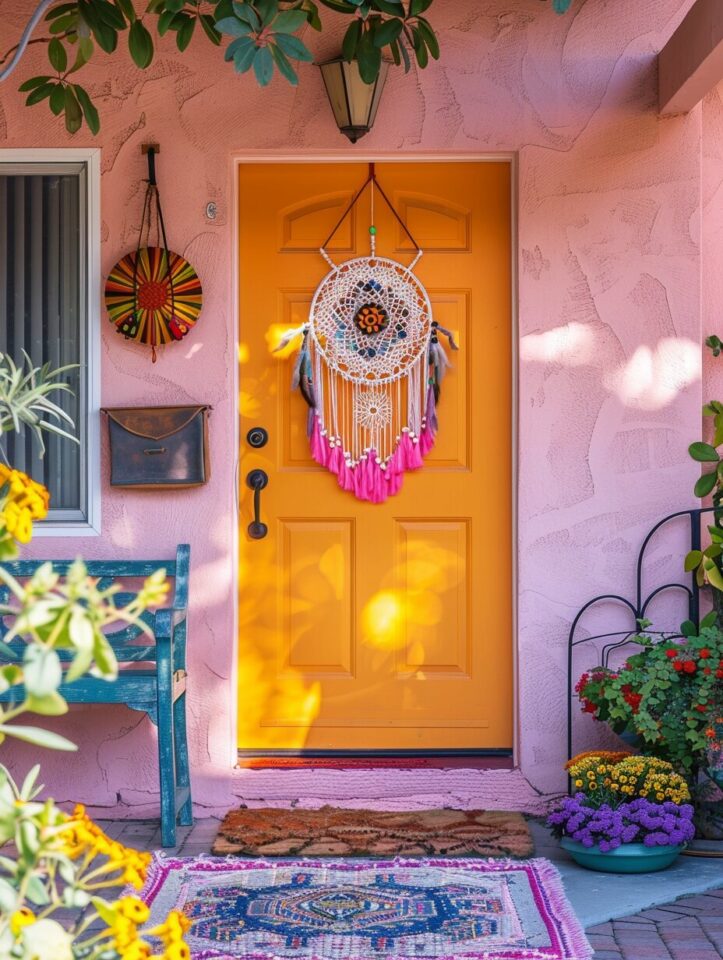 29 Boho Front Door Decor Ideas to Infuse Your Home with Charm - H.M.G