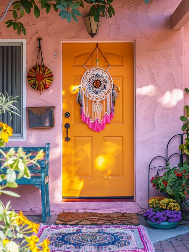 29 Boho Front Door Decor Ideas to Infuse Your Home with Charm - H.M.G