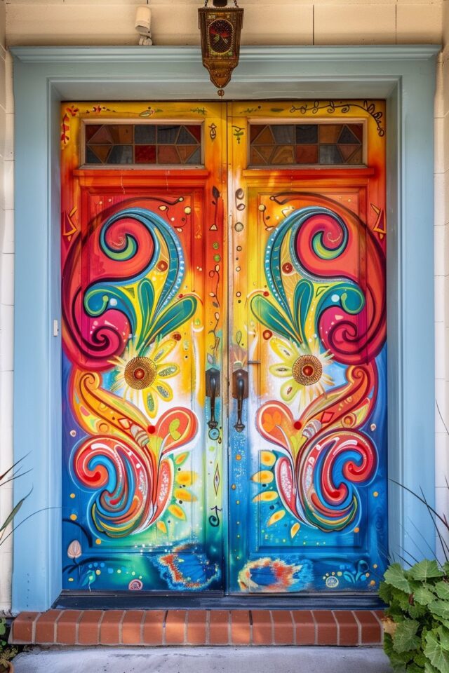28 Boho Front Door Decor Ideas to Infuse Your Home with Charm - H.M.G