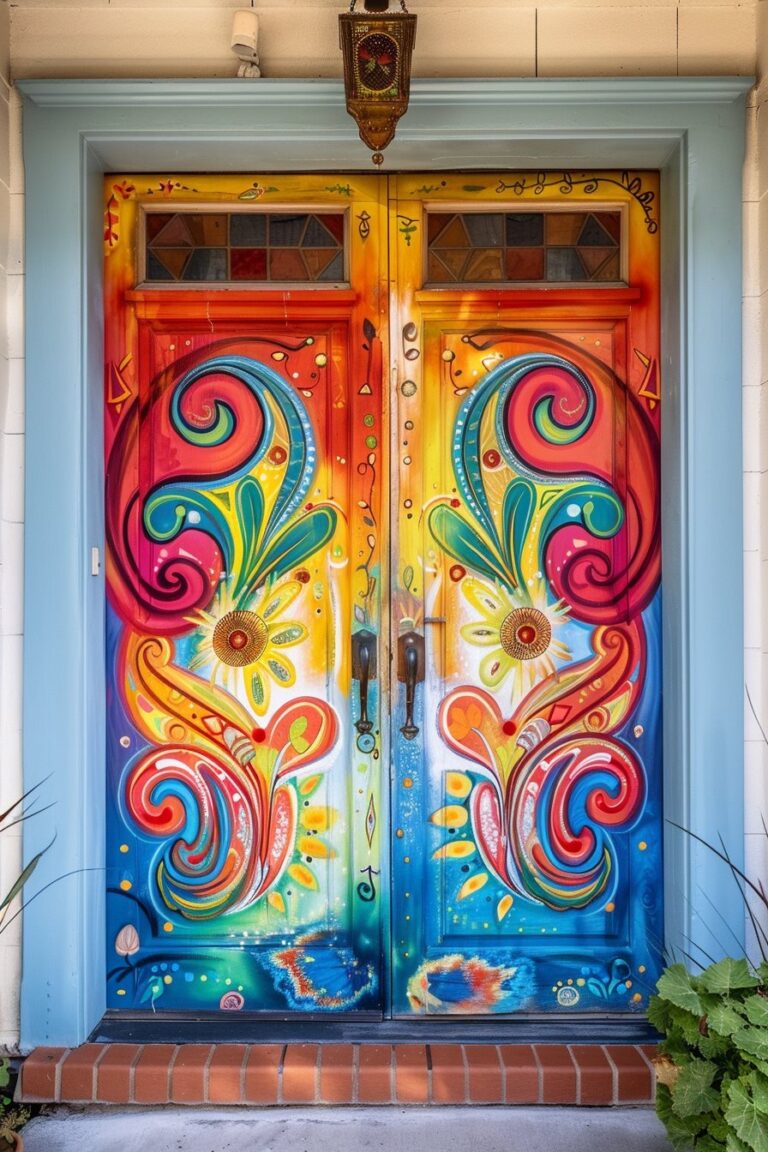 28 Boho Front Door Decor Ideas to Infuse Your Home with Charm - H.M.G
