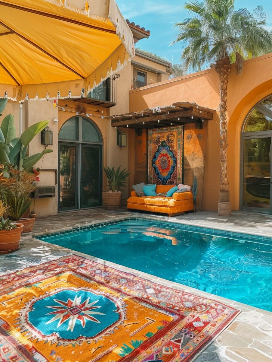 18 Lively Boho Pool Area Ideas for the Perfect Home Vibe - H.M.G