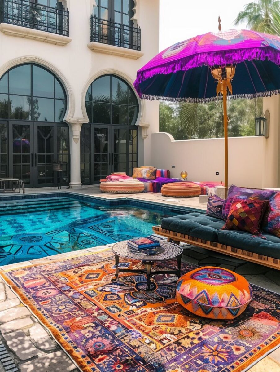 18 Lively Boho Pool Area Ideas for the Perfect Home Vibe - H.M.G