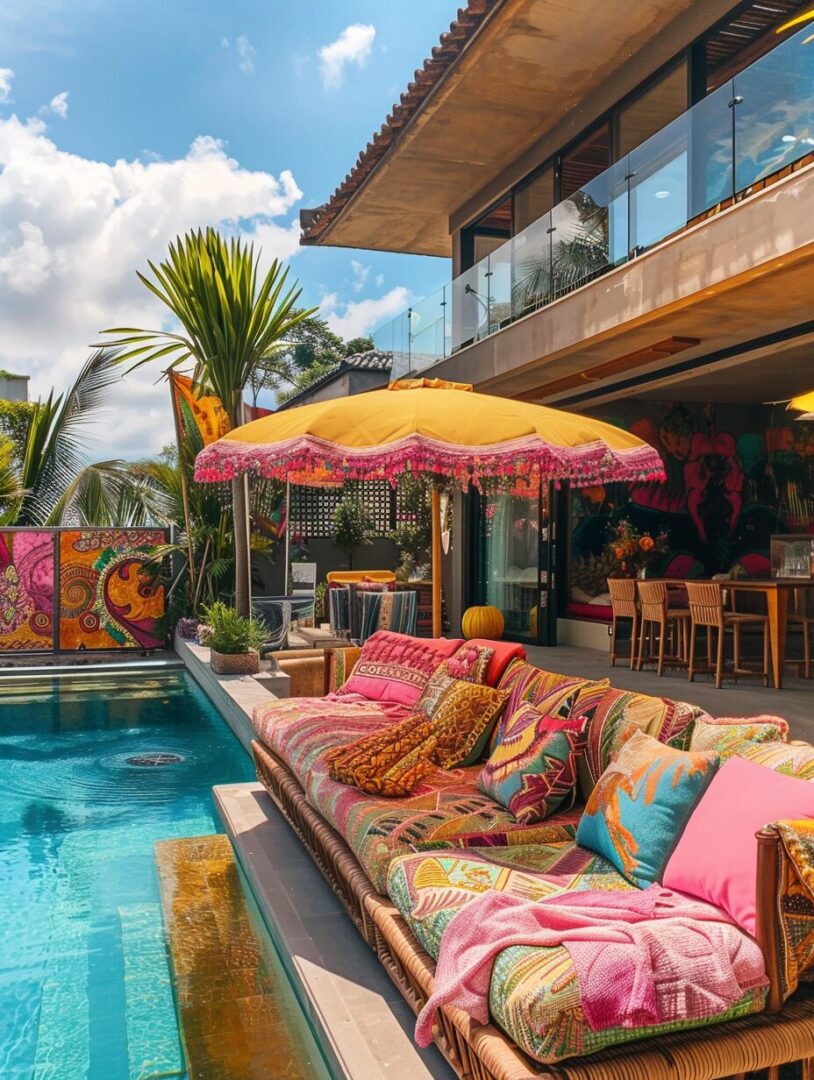 18 Lively Boho Pool Area Ideas for the Perfect Home Vibe - H.M.G
