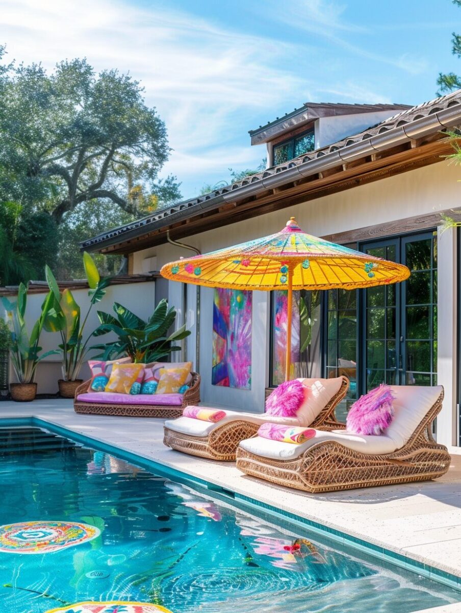 15 Lively Boho Pool Area Ideas for the Perfect Home Vibe - H.M.G